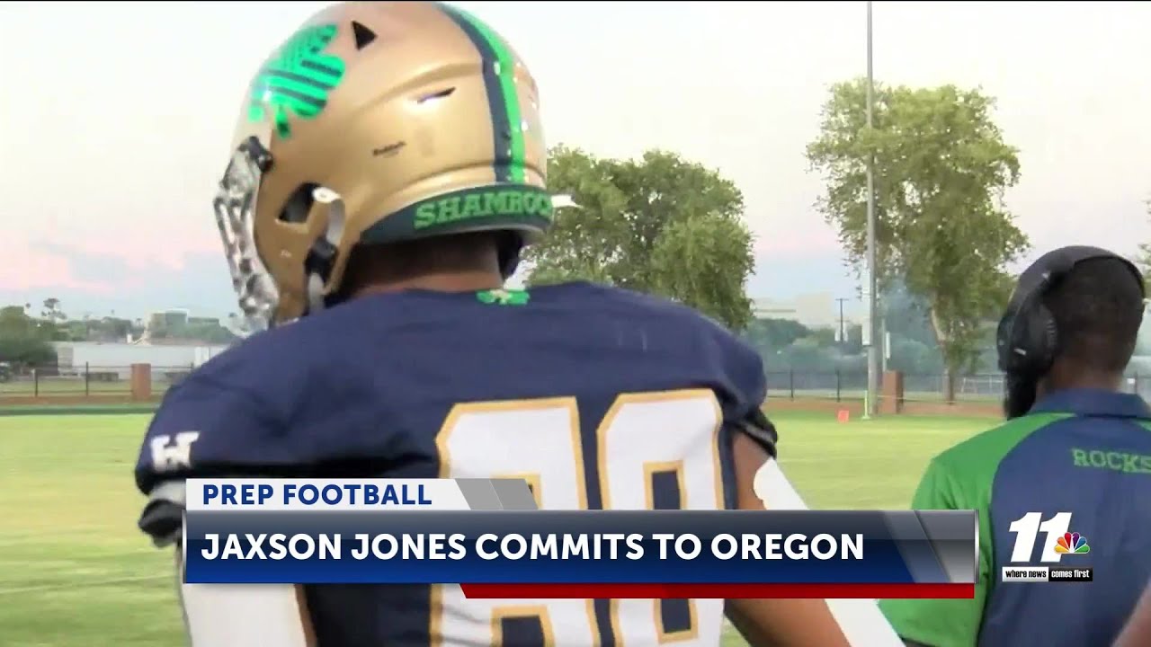 Jaxson Jones commits to the University of Oregon just days after ...