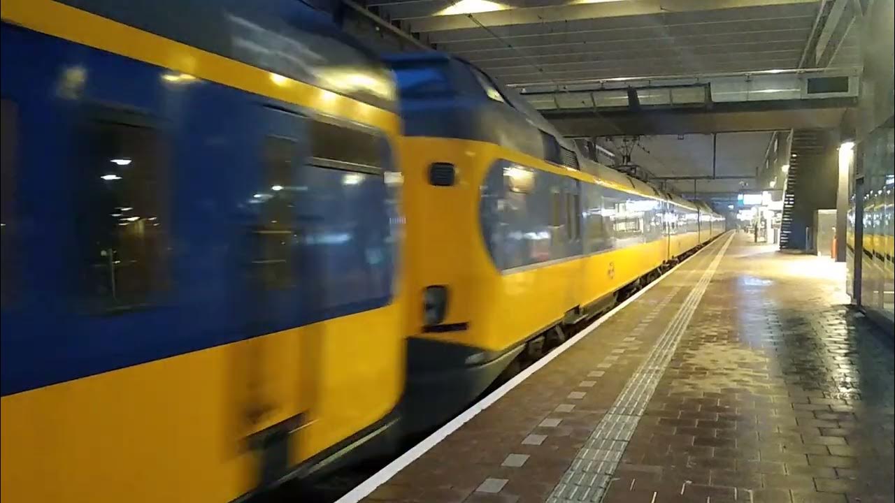NS ICM 4097 + 4012 + 4025 vertrekt van station Rotterdam Centraal (niet ...