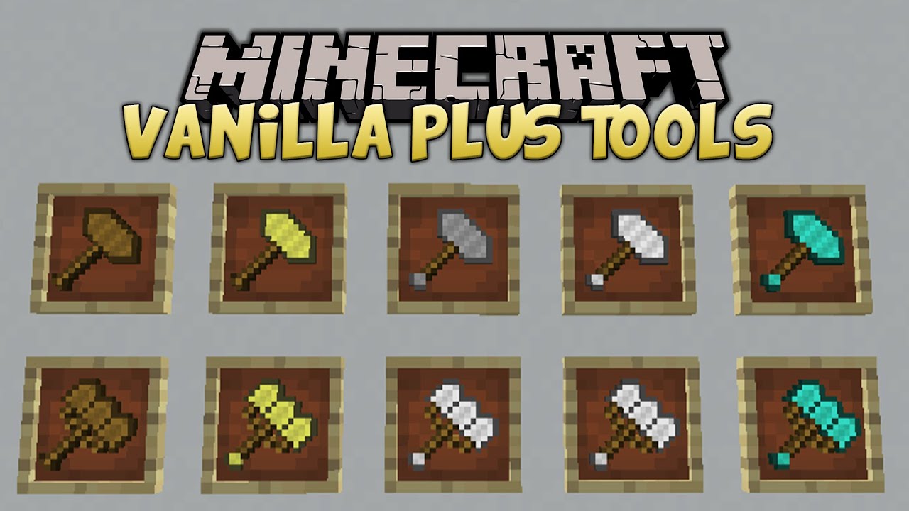 ULEPSZONE NARZĘDZIA w Minecraft! 🛠️ - Vanilla Plus Tools - Mod - YouTube