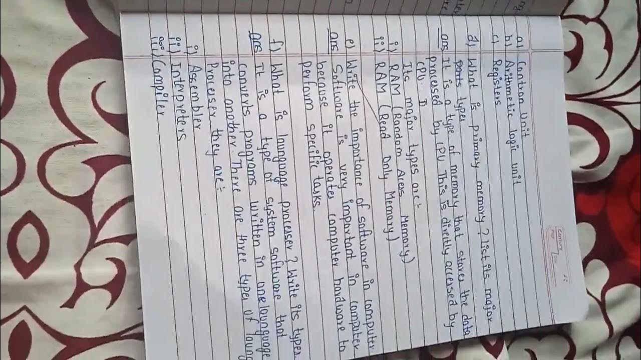 class 8 chapter 5 Computer hardware and software - YouTube