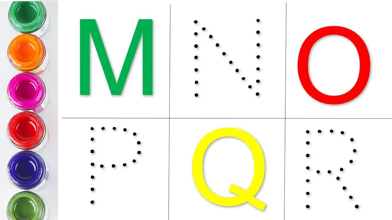 Listening Alphabet MNOPQR | Alphabet nursery rhymes and Coloring them ...