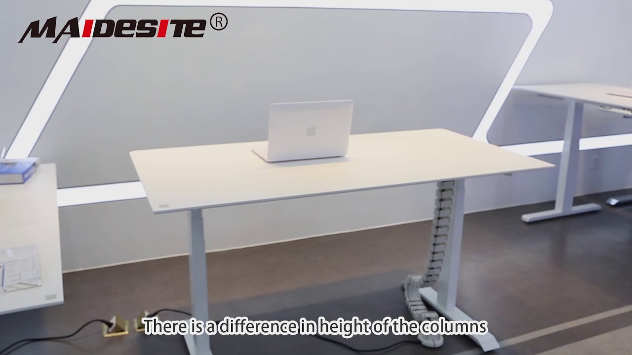 Maidesite Standing Desk Troubleshooting: Different Column Heights - YouTube