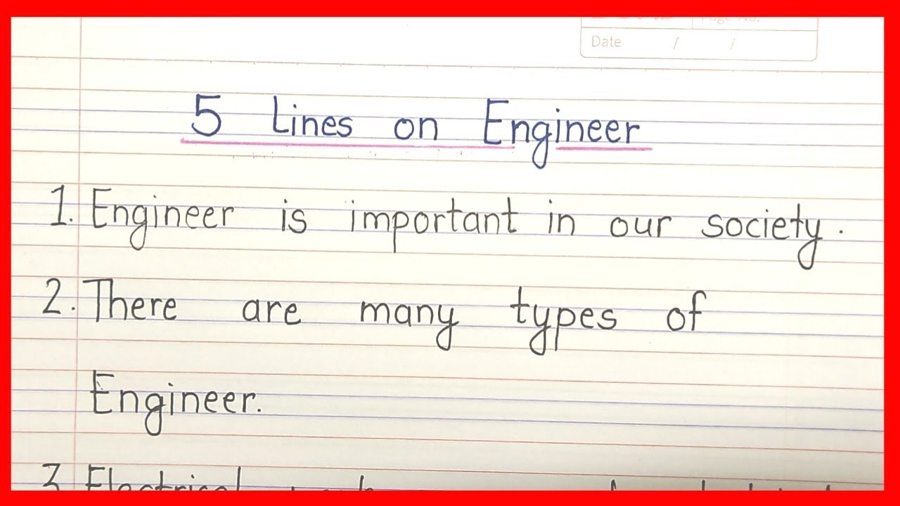 Engineer 5 lines in english | 5 lines on Engineer | Engineer 5 lines ...