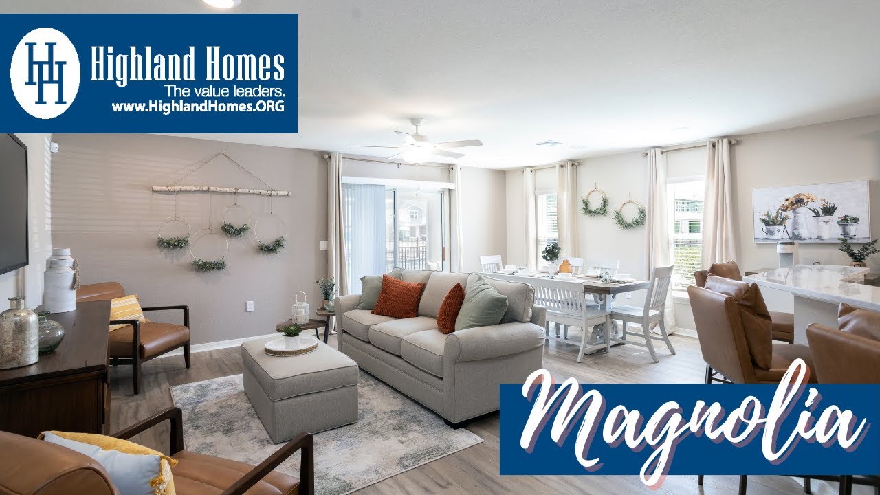 Magnolia home plan by Highland Homes - Florida New Homes for Sale - YouTube