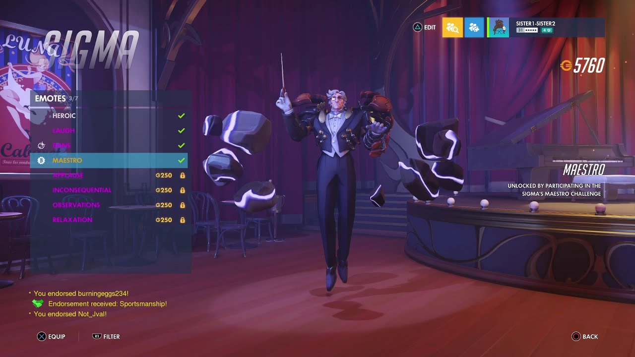 Sigma's Maestro Emote and Skin - YouTube