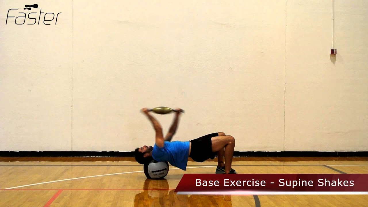 Base Exercise Core Stick Supine Shake - YouTube