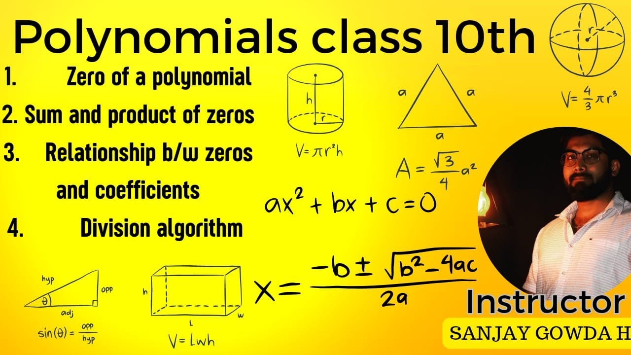 Polynomials Class 10th Part 2 Youtube