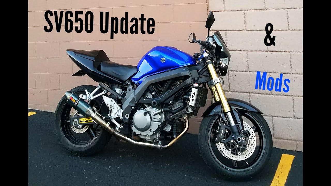 SV650 Mods Update and Plans | Woodcraft Riser Clip-Ons, New Mirrors ...