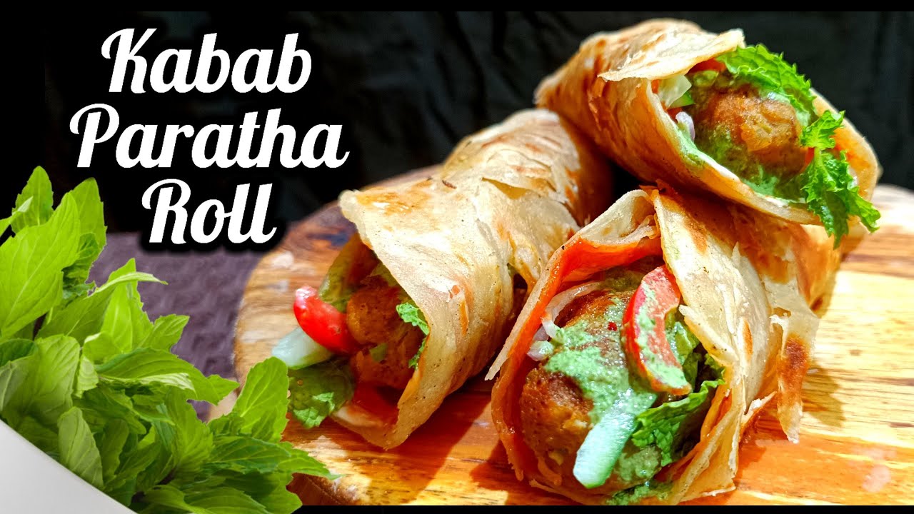 कबाब पराठा रोल रेसिपी | Best Kabab Paratha Roll Recipe | Keema Kebab ...