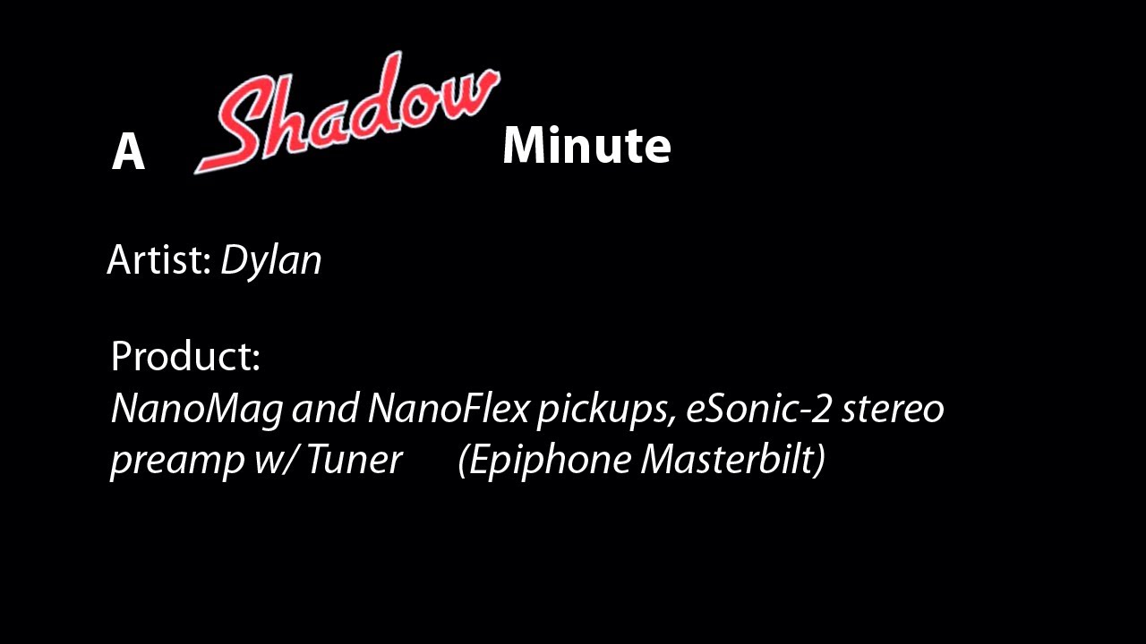 Epiphone Masterbilt - Shadow eSonic2 - YouTube