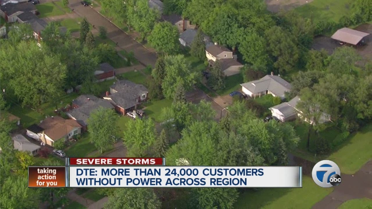 Power outages across metro Detroit - YouTube