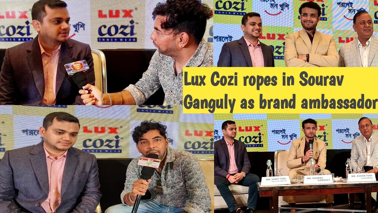 'Lux Cozi’ ropes in Sourav Ganguly as brand ambassador l Ashok Todi l ...