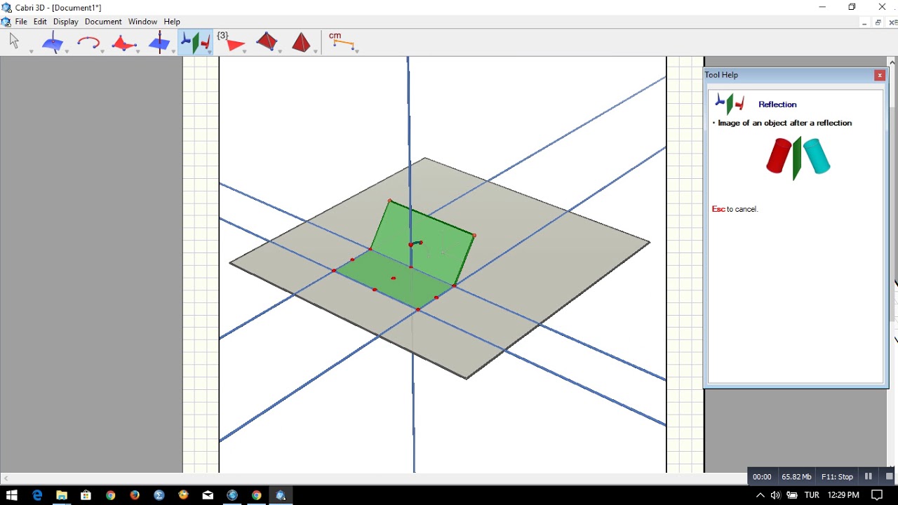 Custom Rectangular Prism Construction in Cabri 3D - Part 1 - YouTube