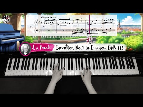 BACH Invention No. 4, in D minor, BWV 775 | Piano Sheet Music