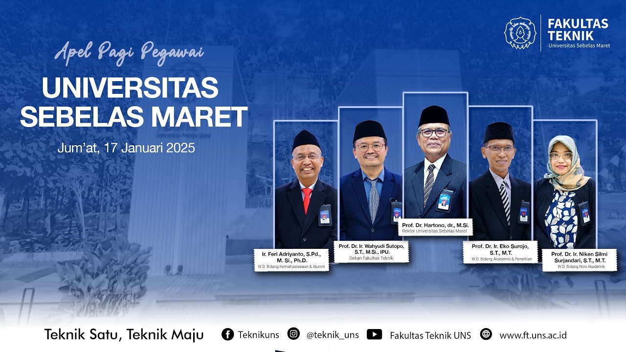 APEL PAGI PEGAWAI UNIVERSITAS SEBELAS MARET - Jumat, 17 Januari 2025 ...