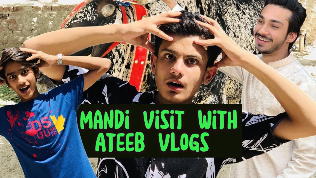 Ateeb Vlogs Ky Sath Mandi Enjoy ki🙂| 3000000 ka janwar | Huzaifa vlogs 💖 - YouTube