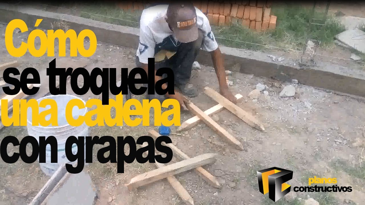 Troquelado de cadenas con grapas - YouTube