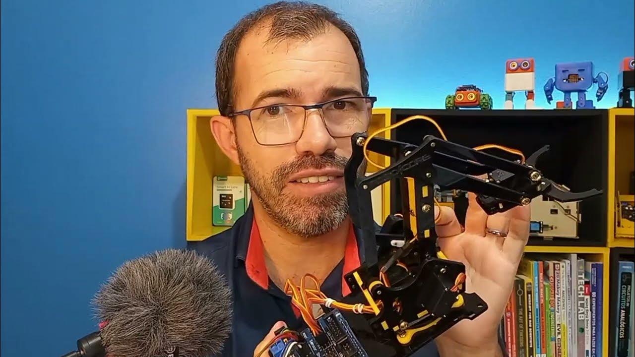EXPLICADO! Controle de Braço Robótico com Arduino e Joystick - Robot ...