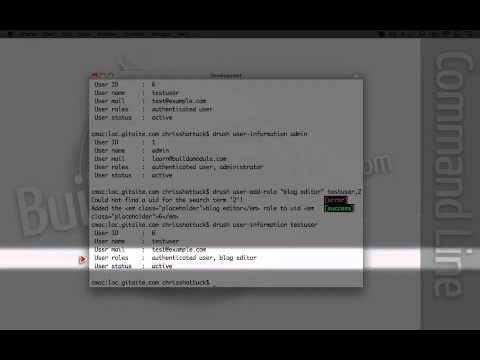 120. How to add, remove and manage users with Drush (a Drupal how-to) - YouTube