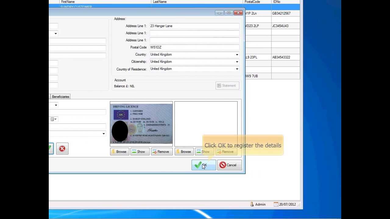 Money Exchange Software - Creating the customer Profile - YouTube
