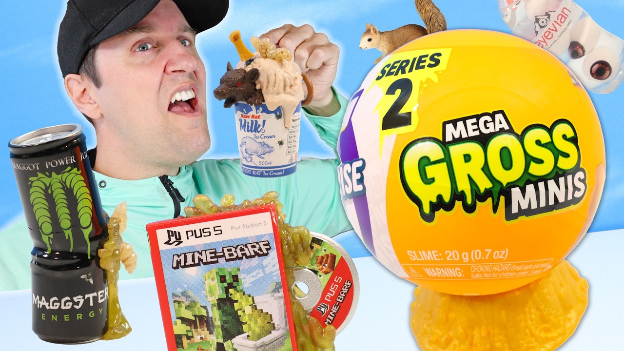 MEGA Gross Minis Series 2 Really Slimy Micro Products Collection Review ...