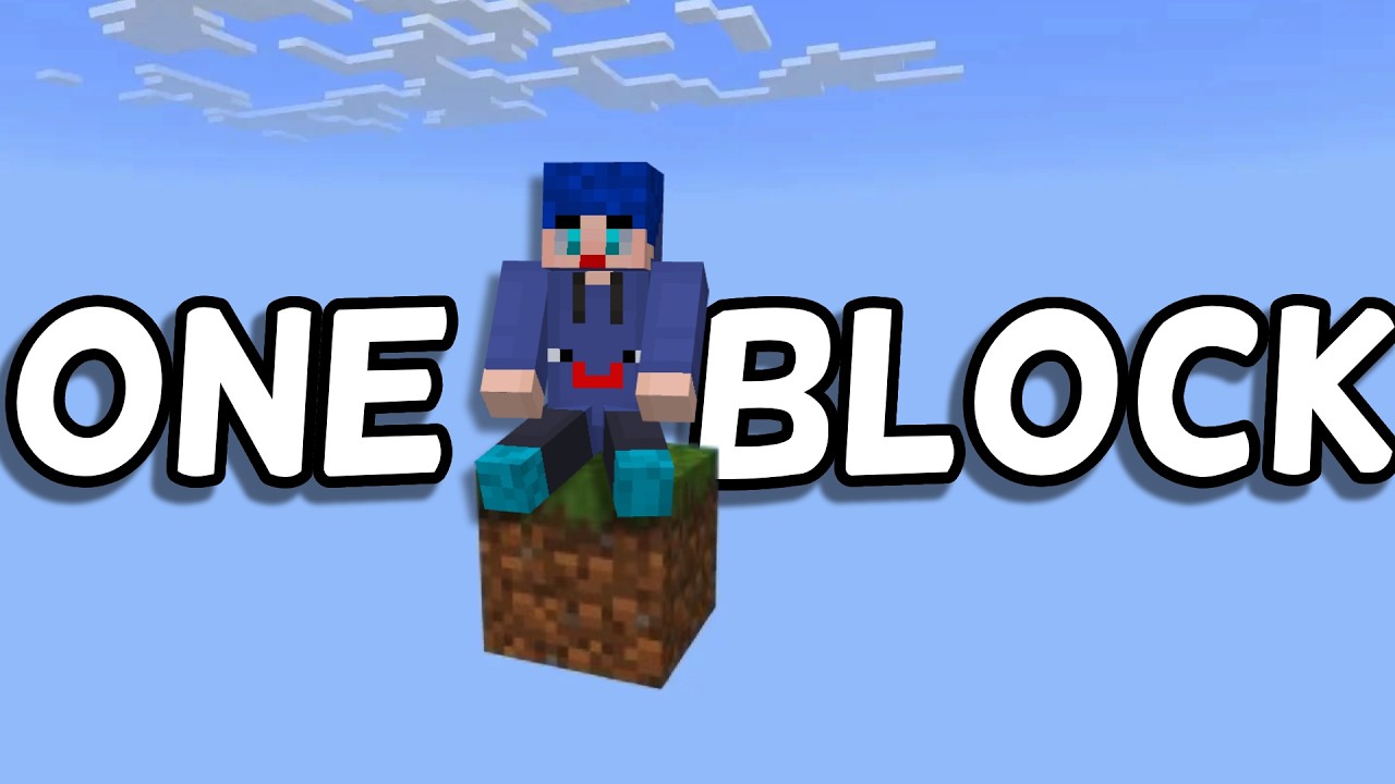 12 Hours Trapped on ONE BLOCK in Minecraft! - YouTube