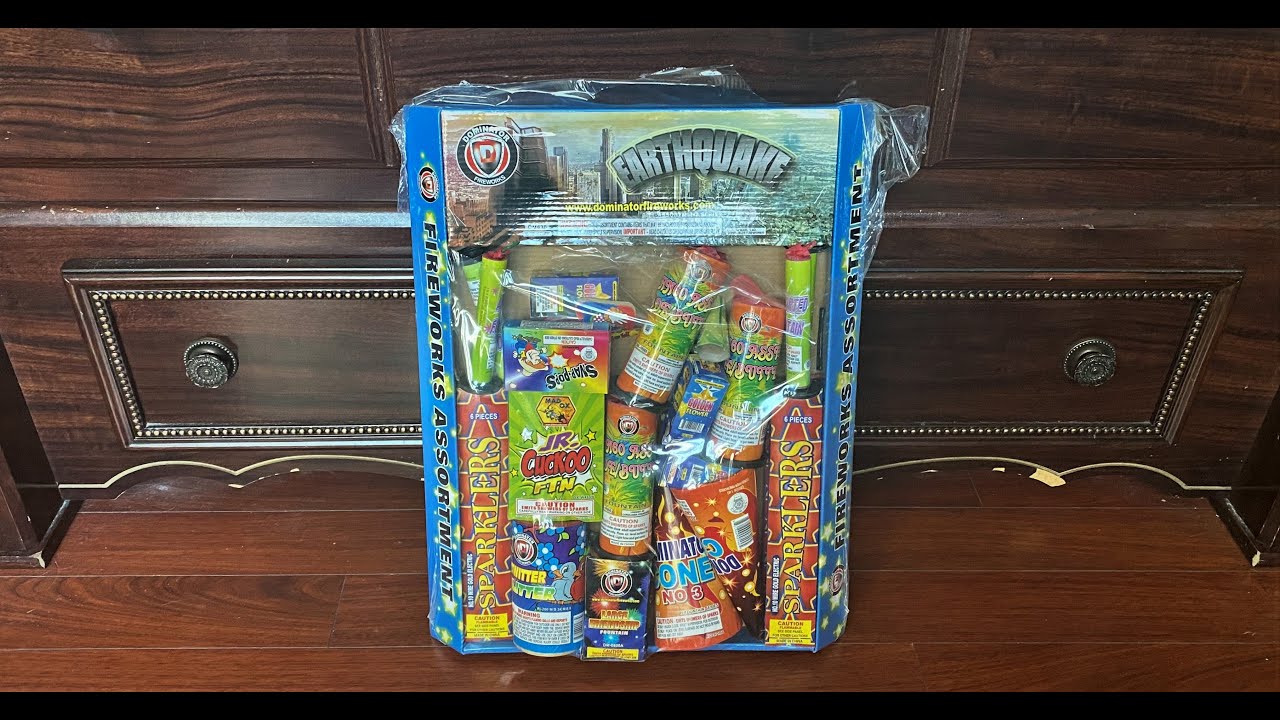 Dominator Fireworks - Earthquake Assortment Unboxing - YouTube