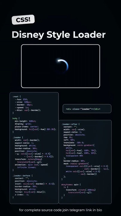 Disney Style Loader Using Css And Html🧑‍💻 Coding Programming Cssanimation Csstricks Htmlcss