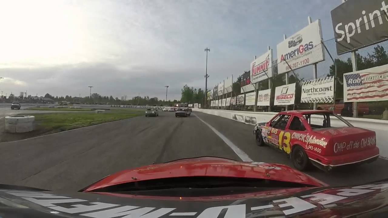 Lake County Speedway Retaliation Wreck 2015 - YouTube