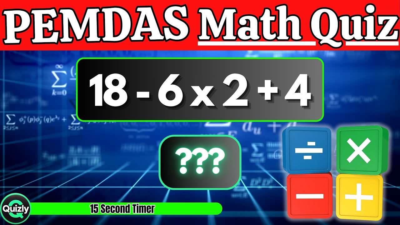 How Well Do YOU Know Your PEMDAS? Math Quiz! - YouTube