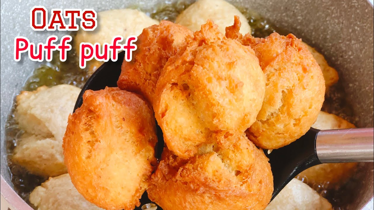 How to make whole grain oats puff puff recipe - YouTube