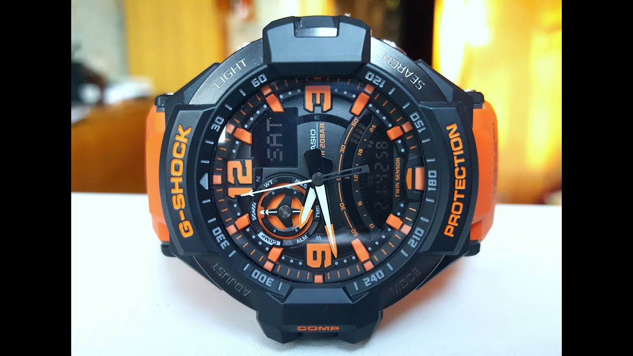 Обзор и настройка CASIO G-SHOCK GA-1000-4A (Review and setting) - YouTube
