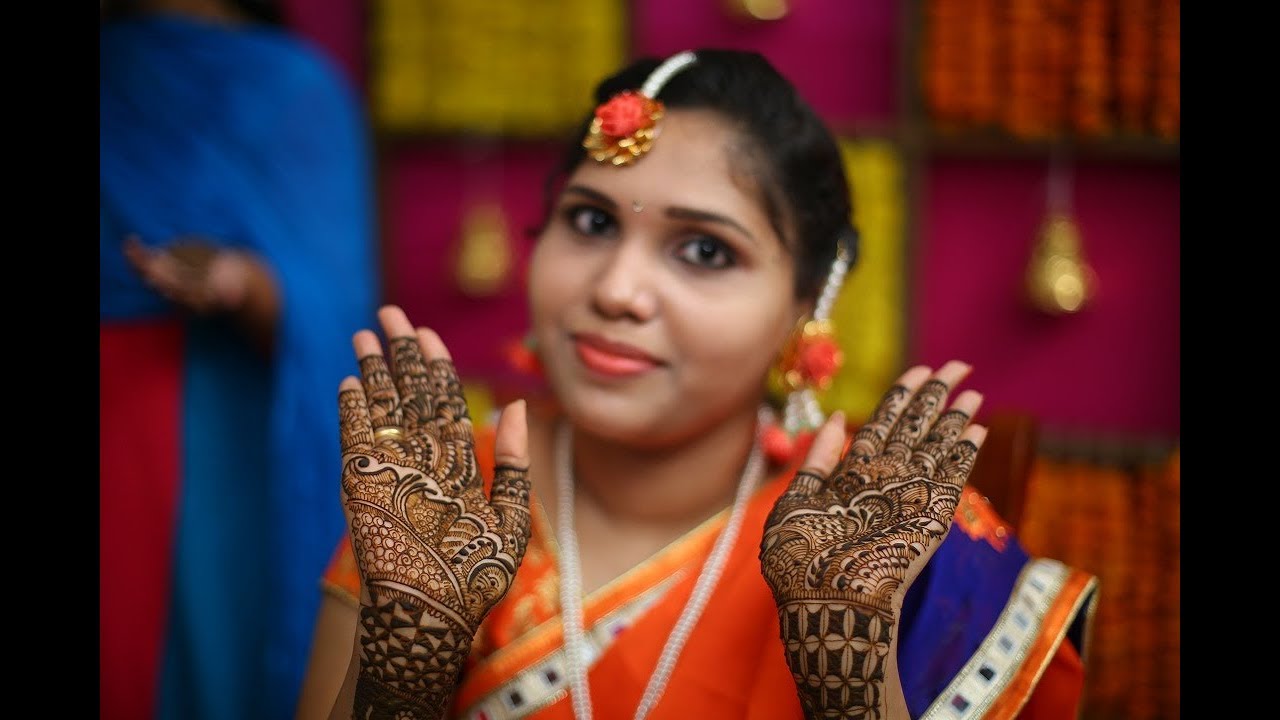 Mehandi |Telugu Tradition | Mahesh and Satya Gowri Wedding - YouTube