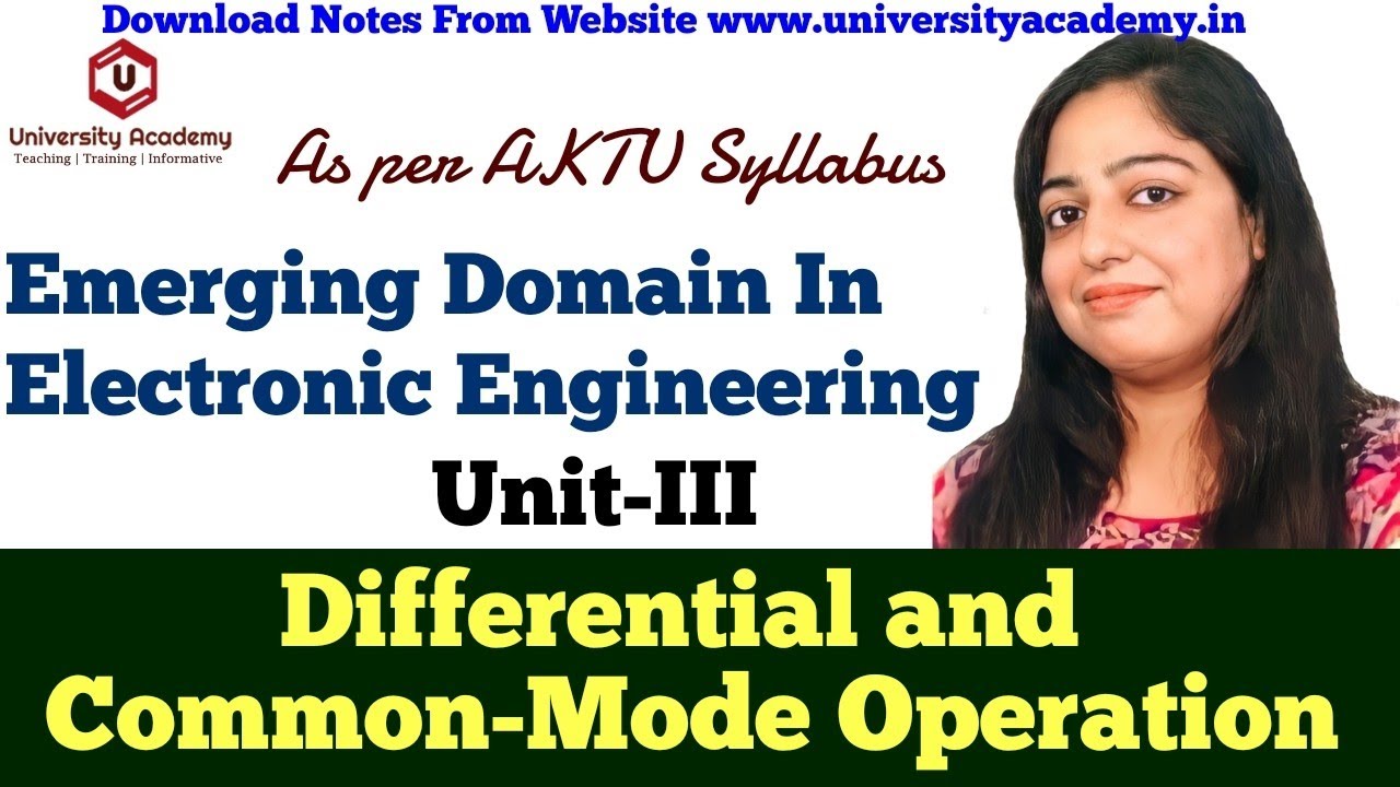 EDEE22: Differential and Common-Mode Operation, Comparators ...
