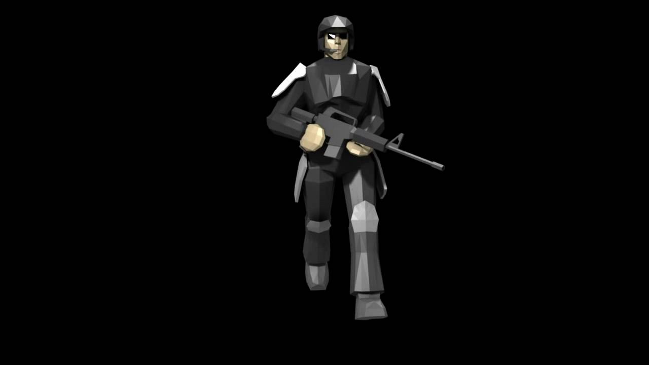 Soldier Walk Cycle - Blender 3D - YouTube