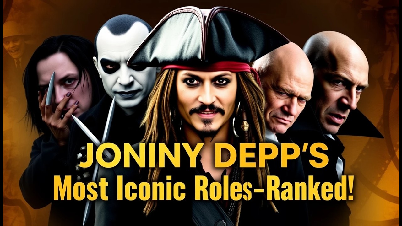 Depp's most iconic movie roles ranked - YouTube
