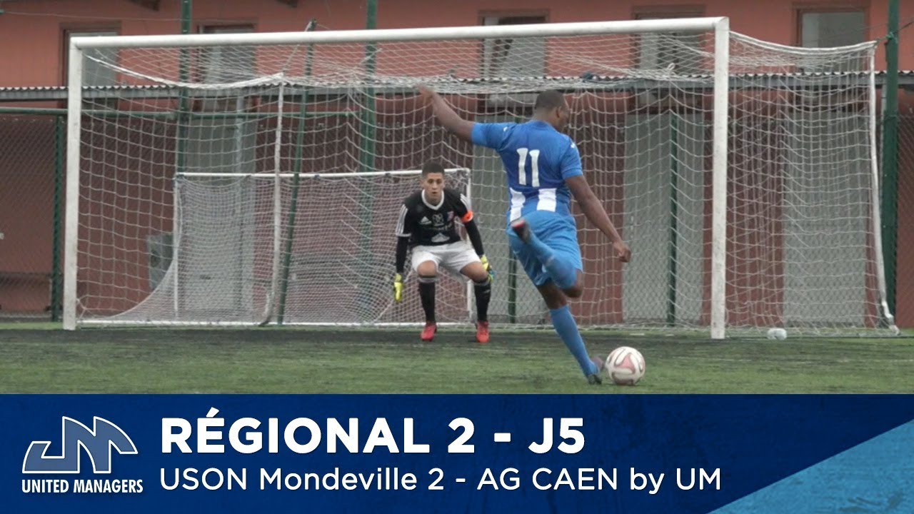 J5 - USON Mondeville B vs AG Caen by United Managers - YouTube