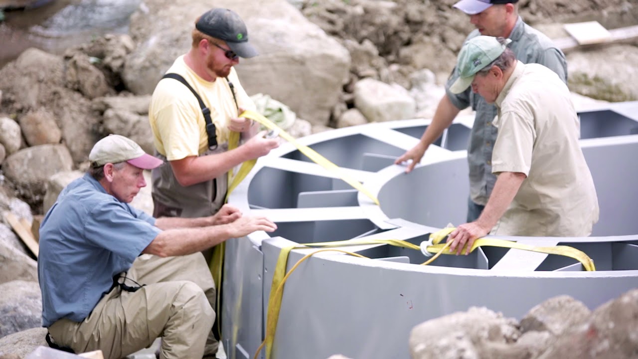 Manchester Students Install Fish Ladder - YouTube