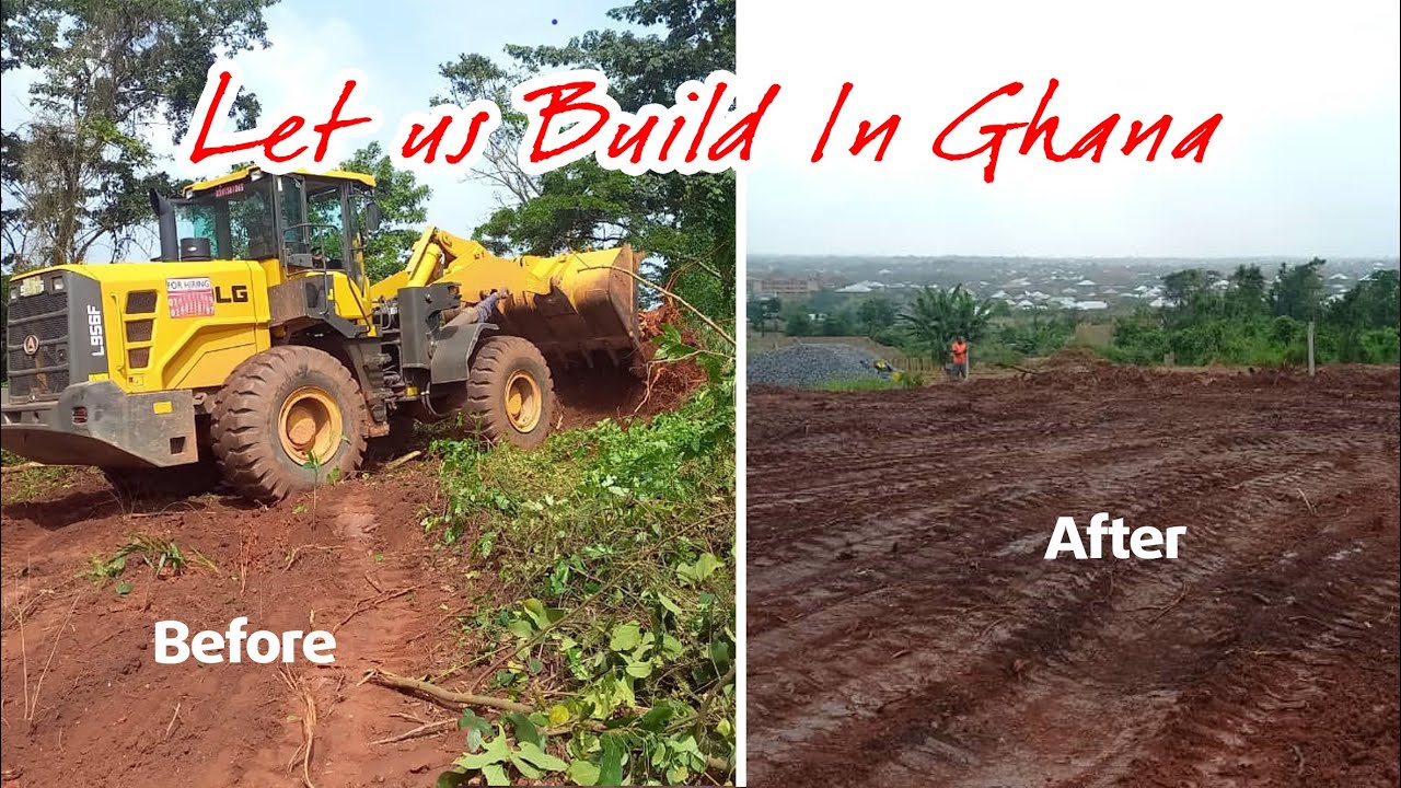 Building in Ghana / Land Clearing / The Cost of Land Clearing - YouTube