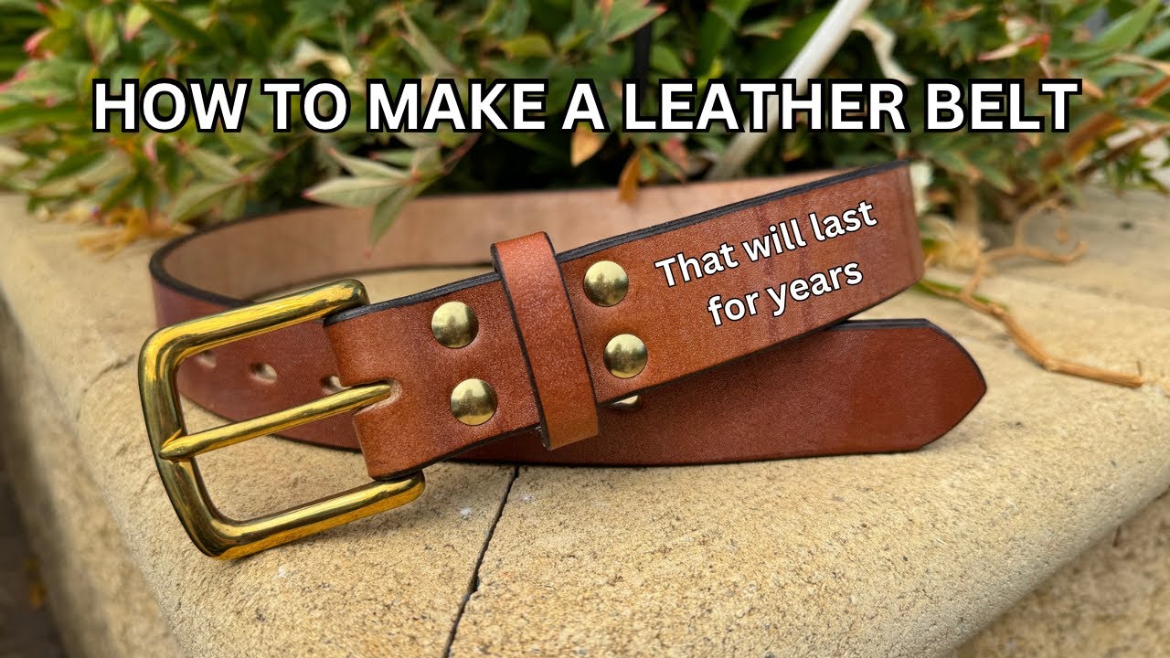 How to Make a Leather Belt | PDF Pattern - YouTube