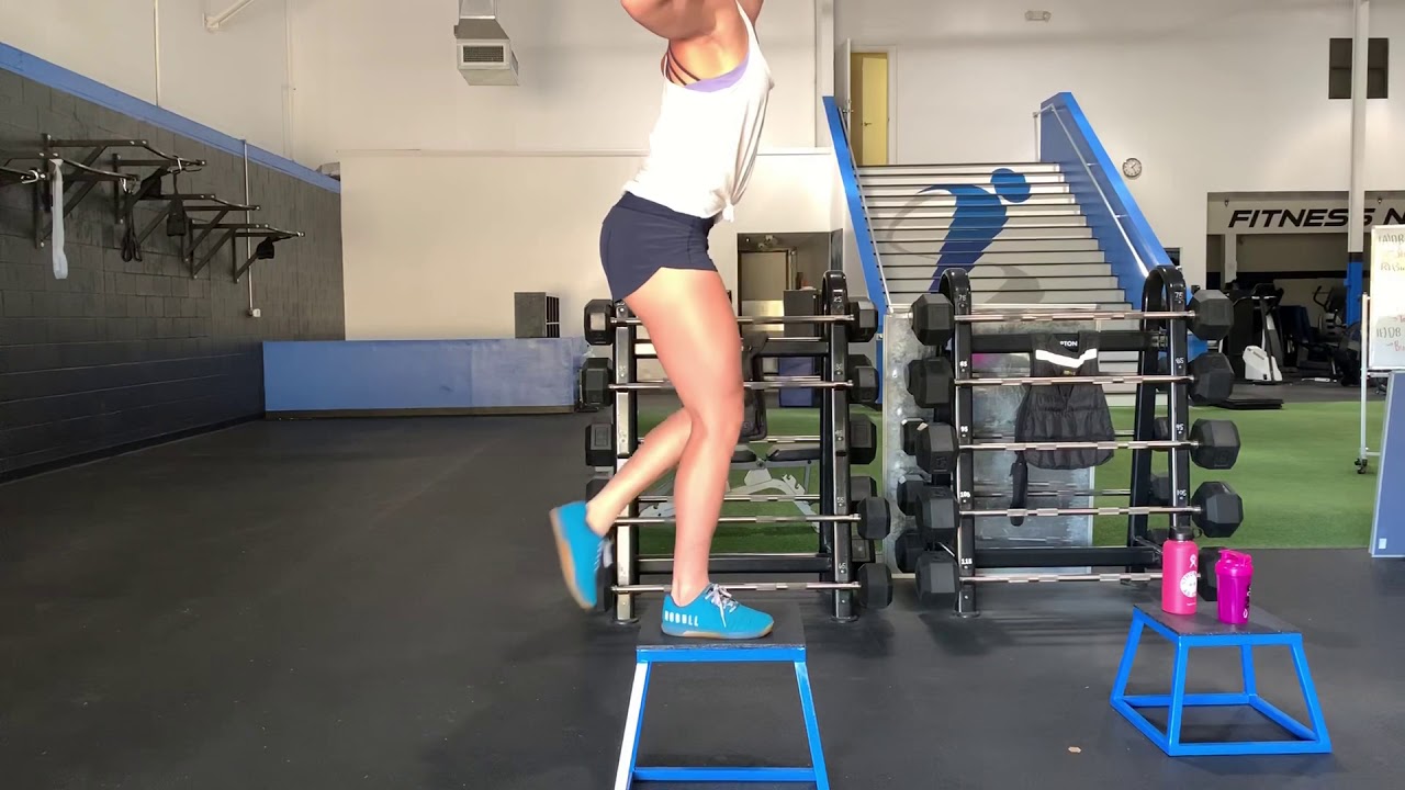 BB Step-Ups w/ Knee Drive - YouTube