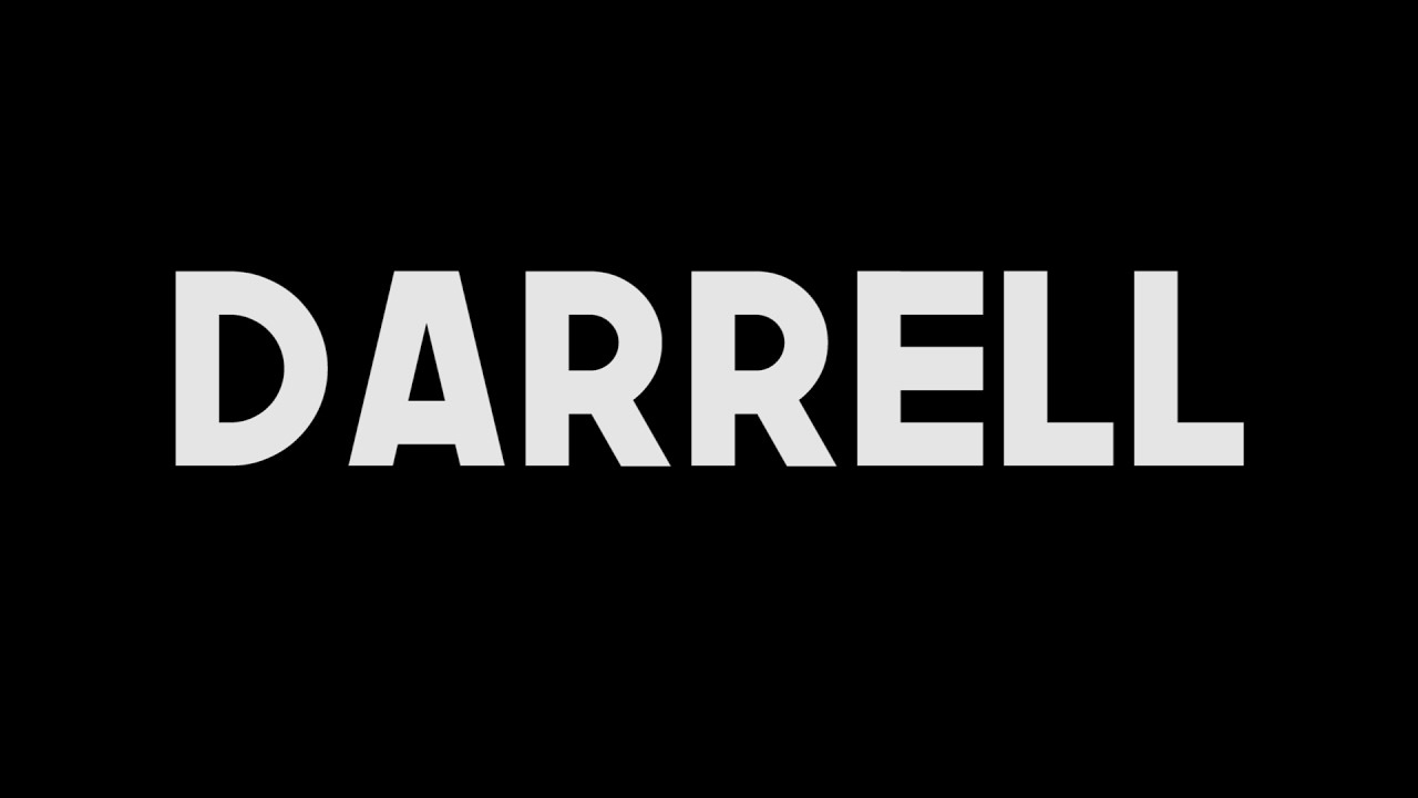 Intro Darrell. {Back} - YouTube
