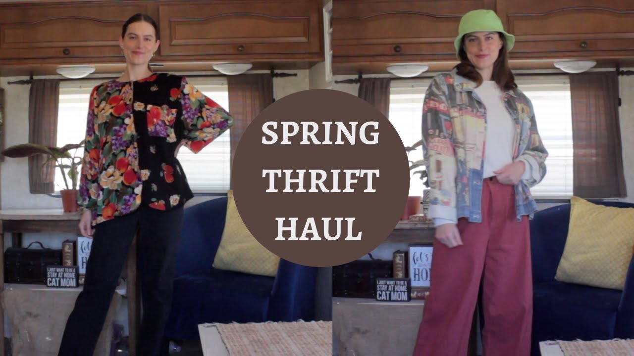 A *GLORIOUS* SPRING THRIFT HAUL (Denim jackpot, fun pants, accessories ...