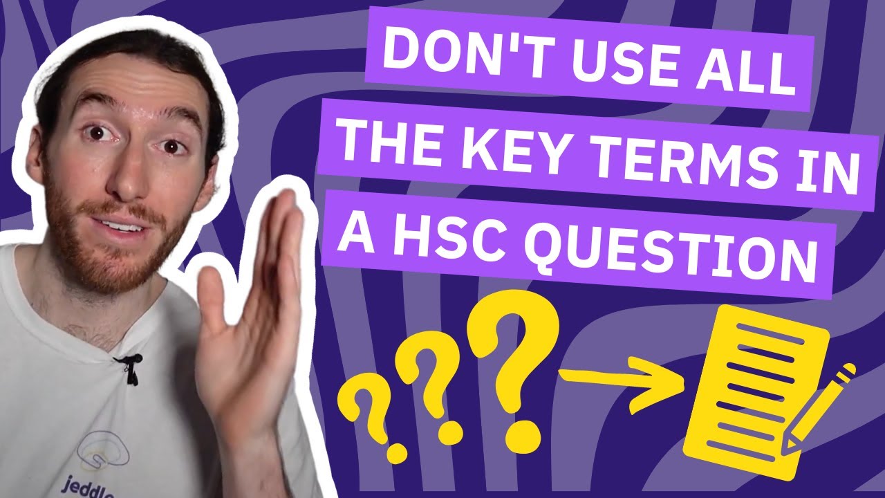 DON'T use ALL the Key Terms in a HSC Question - YouTube