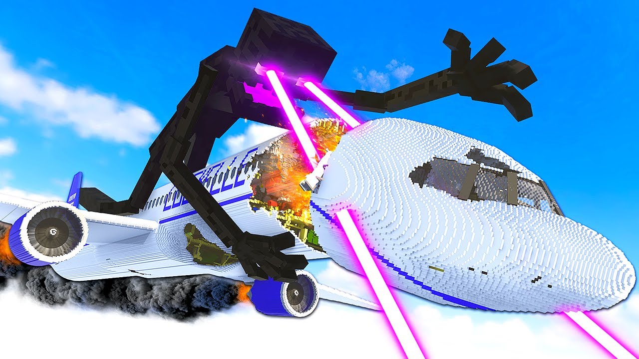 Mutant ENDERMAN Causes Plane Crash - Teardown Mods Gameplay - YouTube