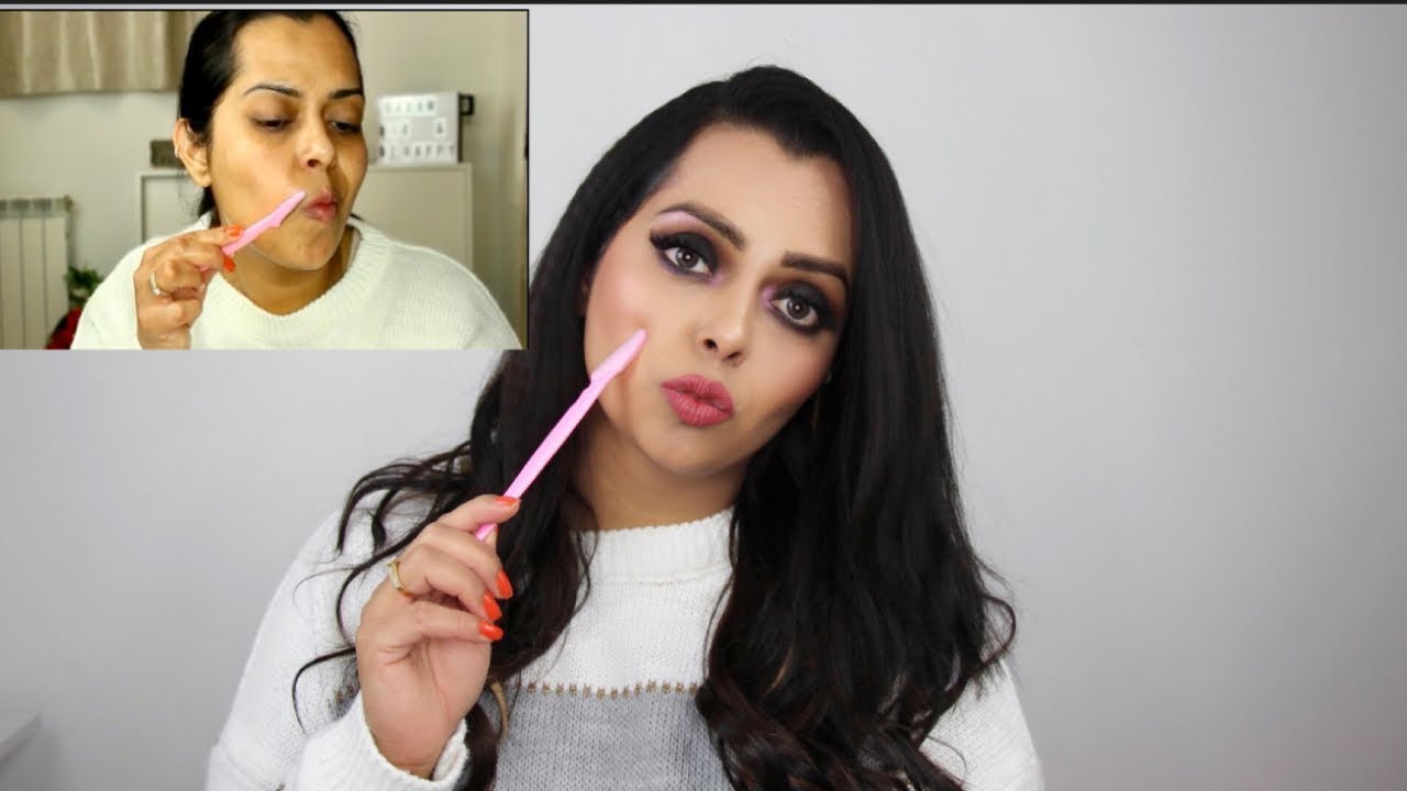 How I Shave My Face First Time Shaving My Face Youtube