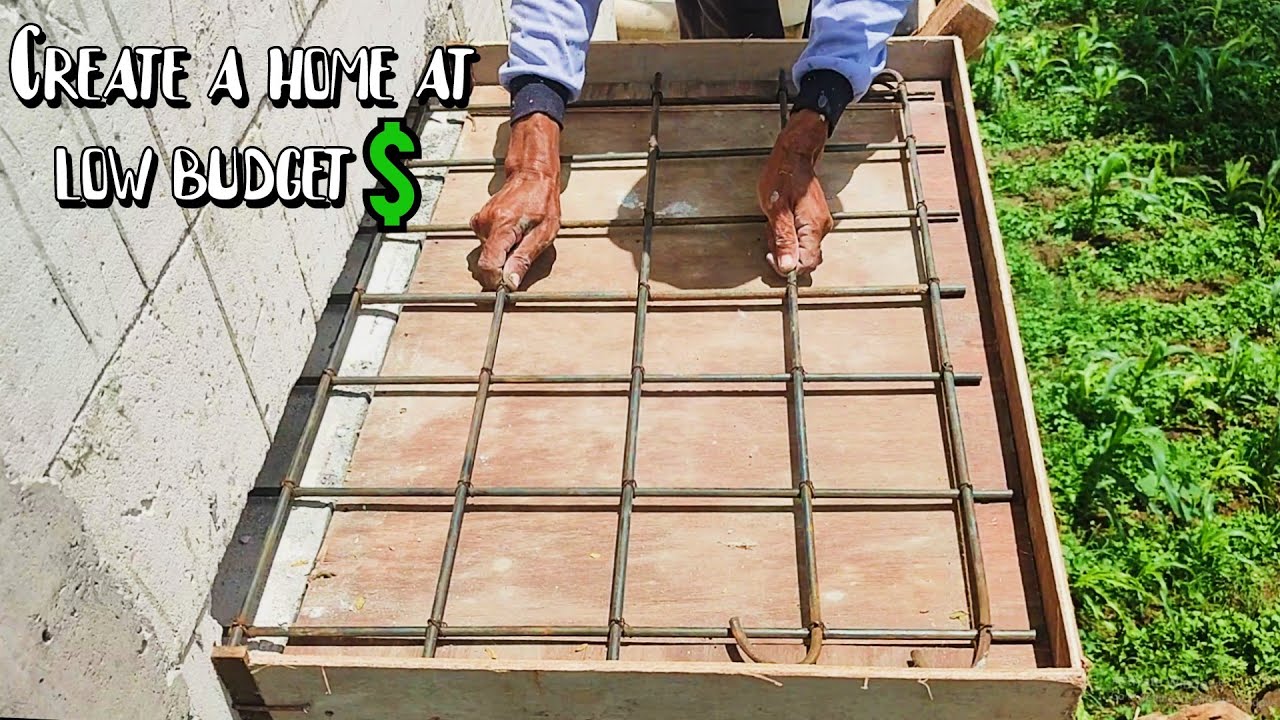 Amazing construction technique make a concrete canopy on house windows ...