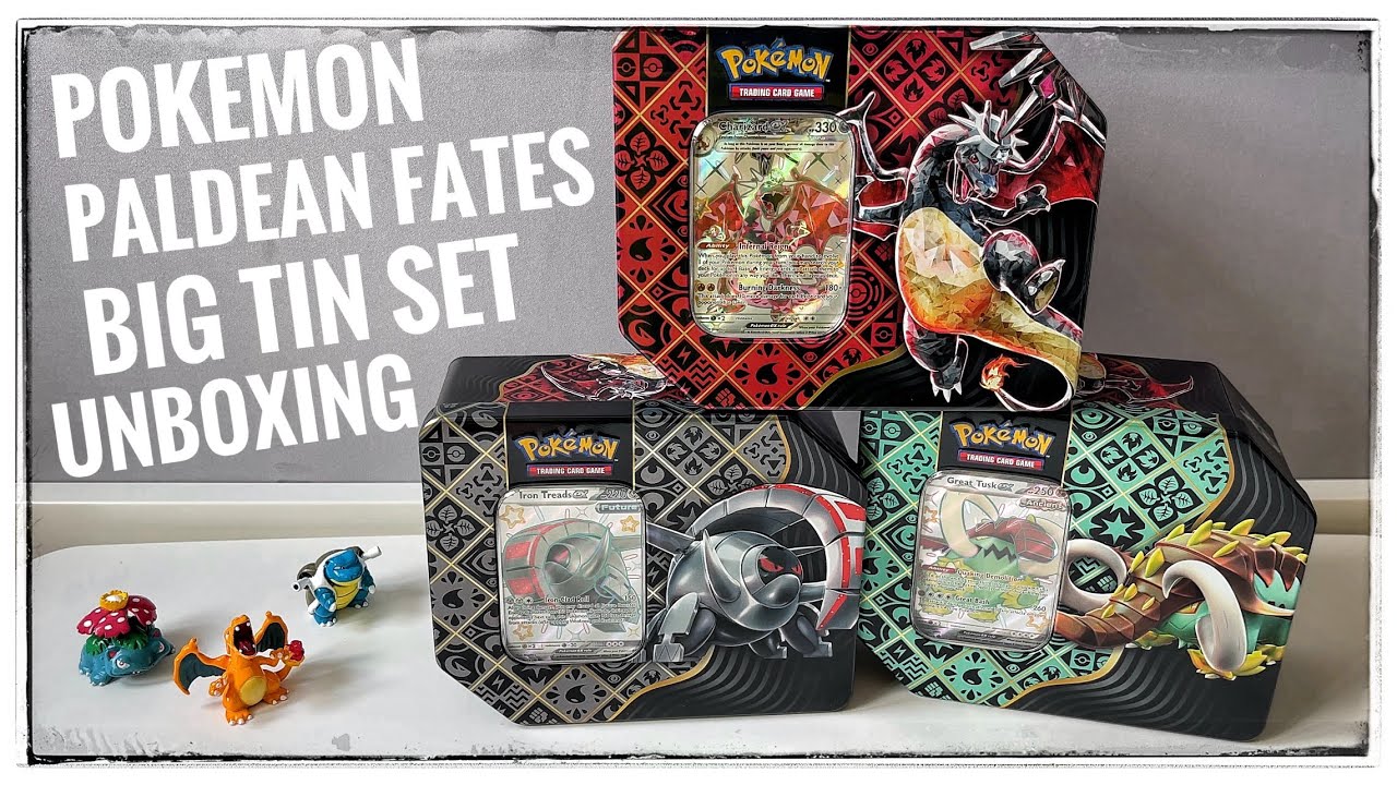 Pokemon Paldean Fates: Big Tin Set Unboxing - YouTube