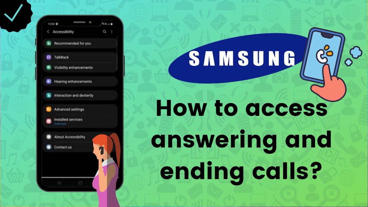 How to access answering and ending calls setting on your Samsung phone ...