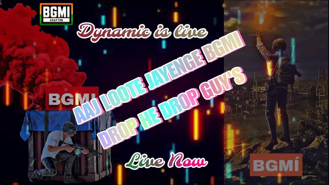 BGMI ME AAJ LOOTENGE DROP HE DROP GUY’S | LIVE STREAM - YouTube